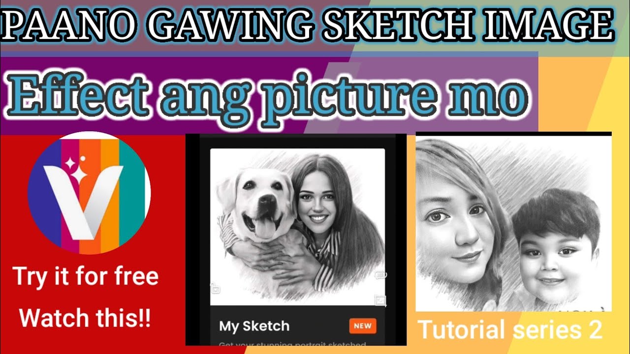 PAANO ICONVERT SA SKETCH IMAGE ANG PICTURE MO USING MOBILE PHONE? - YouTube