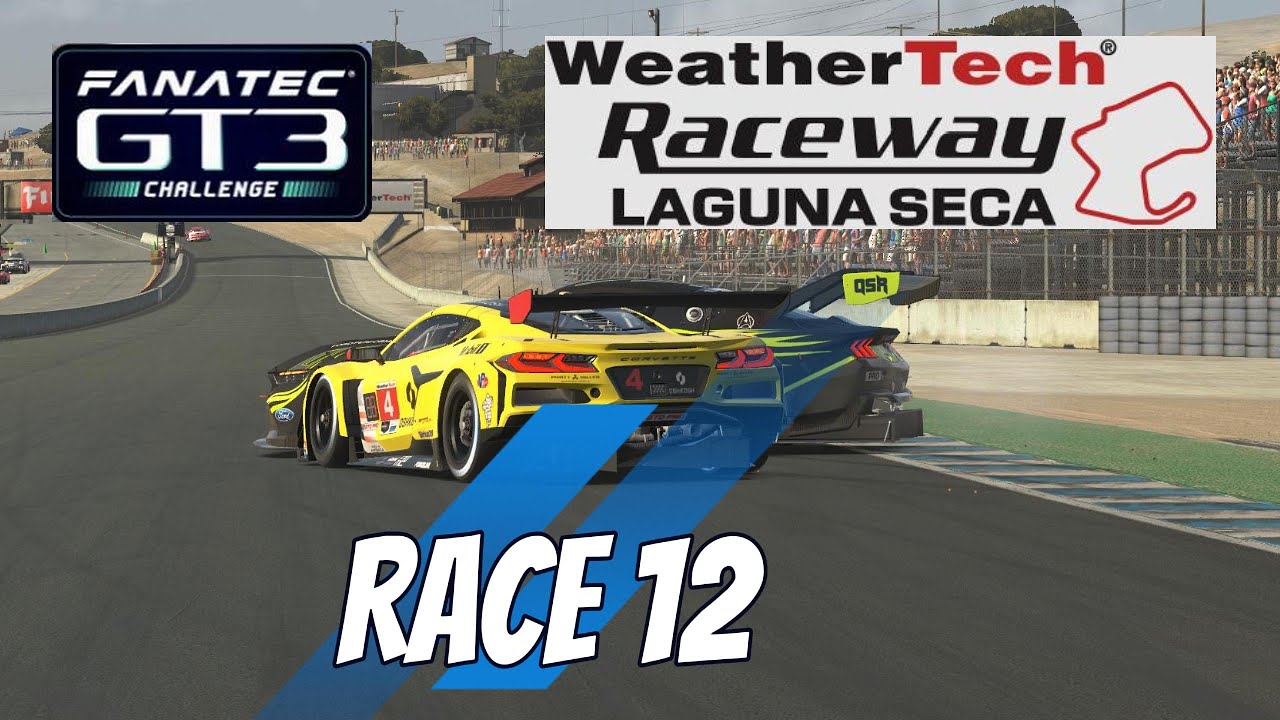 Race 12 (FULL RACE) | GT3 Fanatec Challenge - Laguna Seca - YouTube