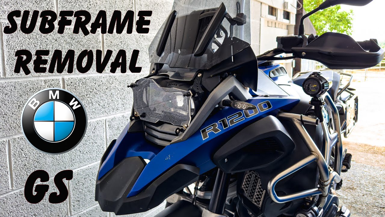 HOW TO REMOVE A BMW R1200GS / R1250GS REAR FRAME... (SUBFRAME) SIMPLE ...