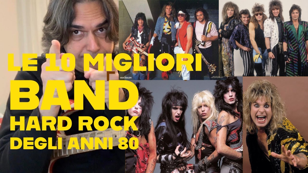 Le 10 MIGLIORI Band Hard Rock e Glam degli ANNI 80 !!! - YouTube