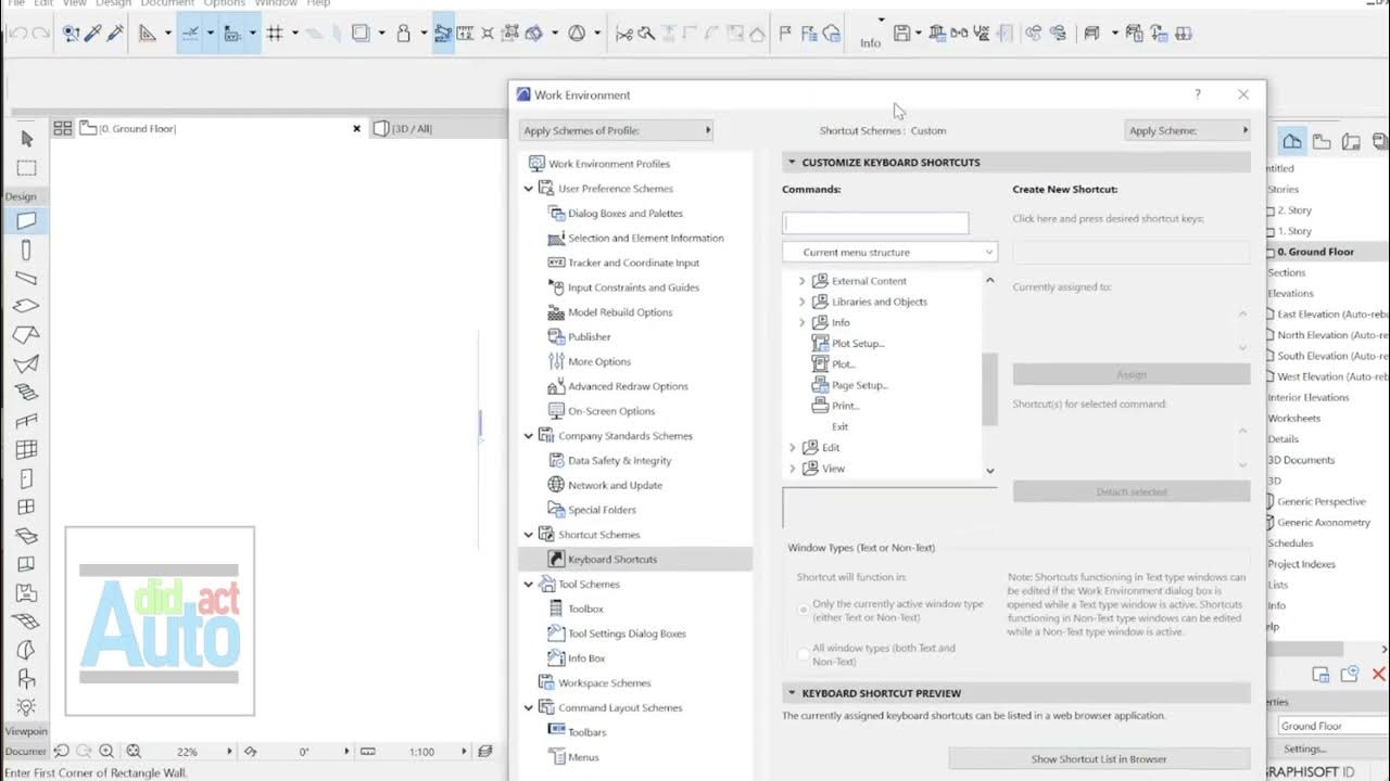 Add shortcut in Archicad - YouTube