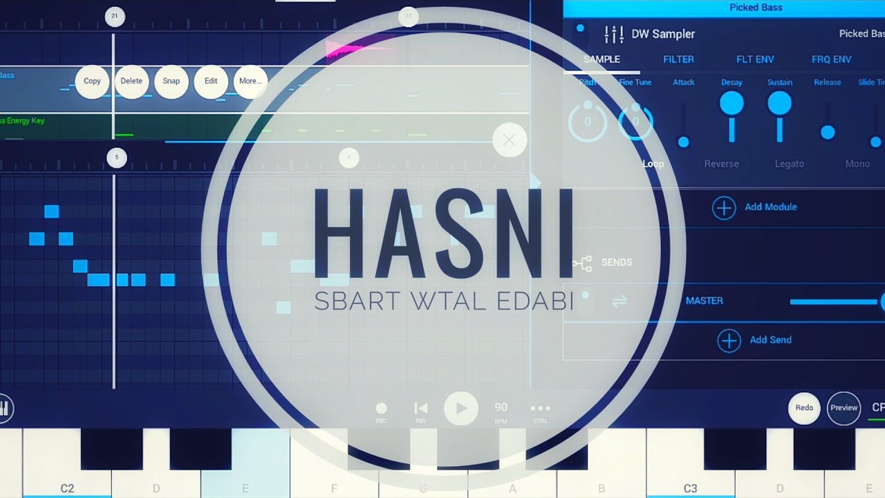 cheb hasni sbart wtal 3dabi (fl studio mobile) - YouTube