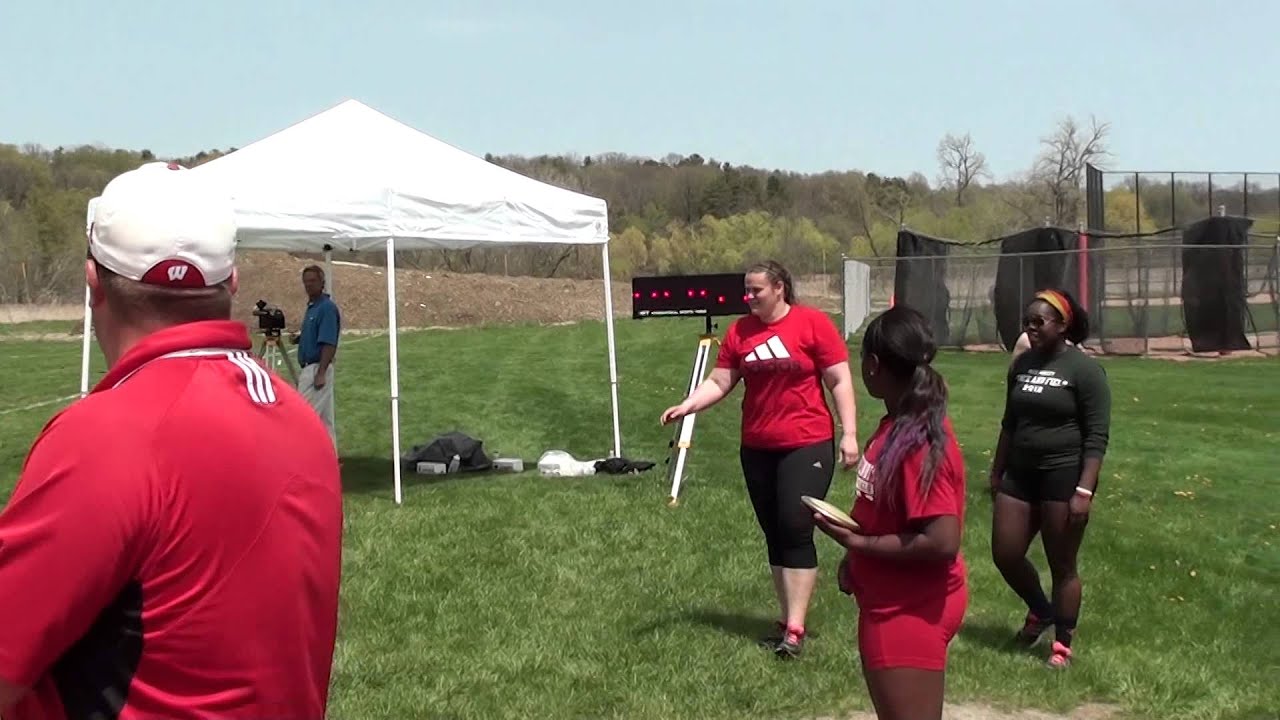 Kelsey Card Discus 193' 4" at the University of Wisconsin 5-10-2014 ...