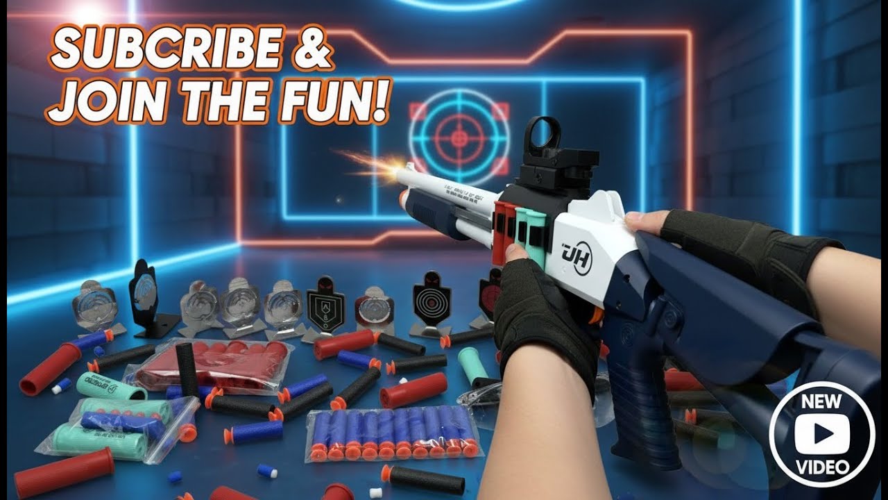 XM1014 Shell-Ejecting Toy Shotgun! Full Demo: Unbox, Load, Fire ...