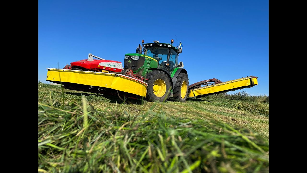 Grass Harvest (Farming in Sweden) - YouTube