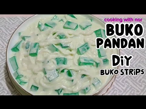 BUKO PANDAN with DIY buko strips LOW BUGET #bukopandan #Diybuko ...