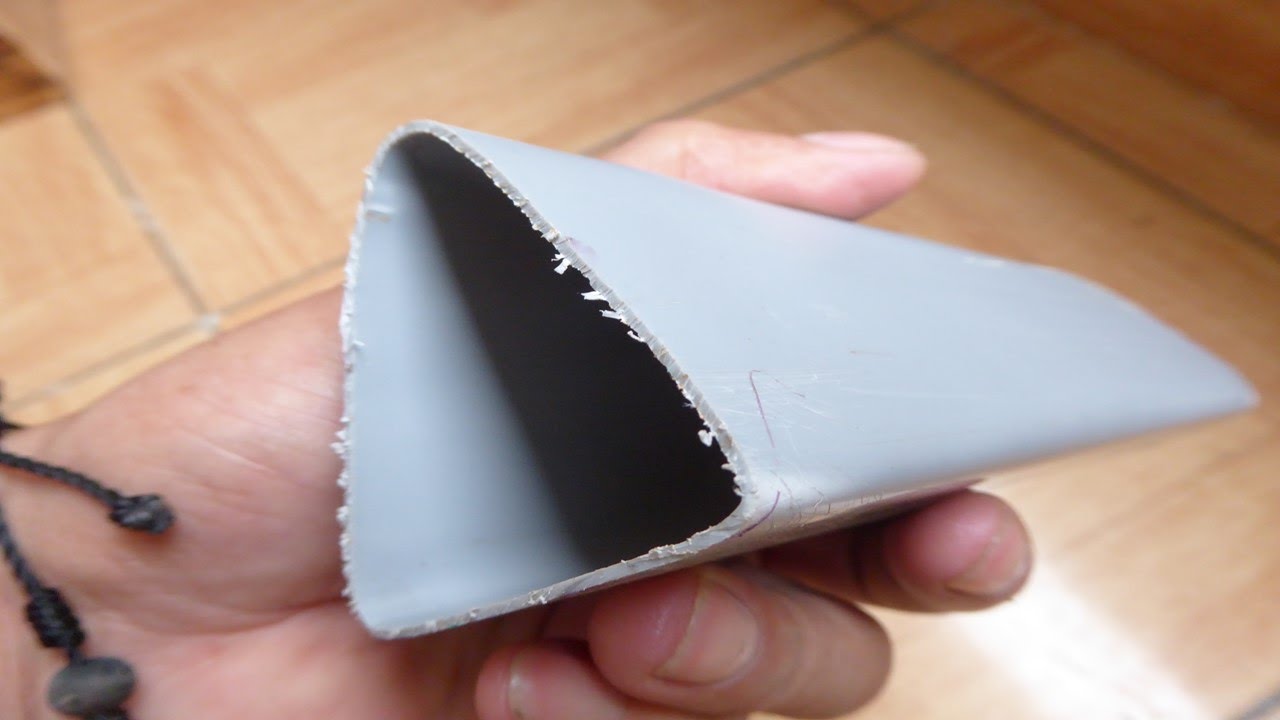 Como TRANSFORMAR o MODIFICAR tubos de PVC en TRIANGULOS - YouTube