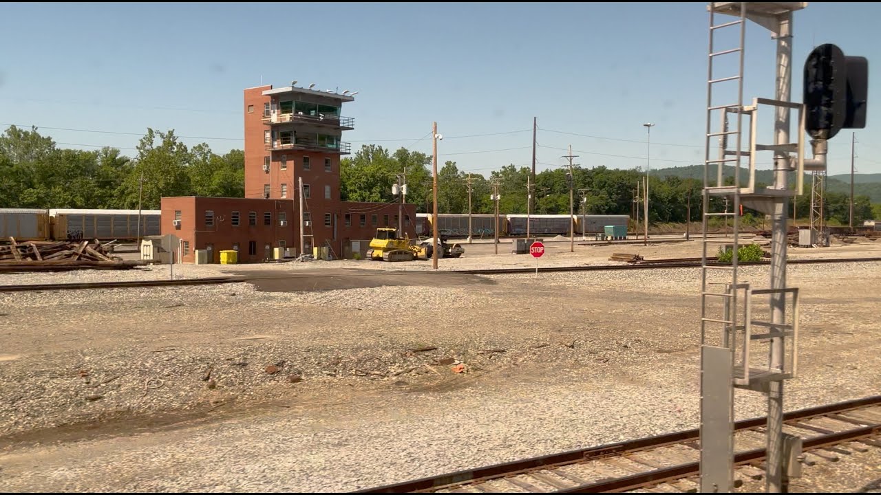 Riding Amtrak's Capitol Limited Past CSX's Cumberland Terminal ...
