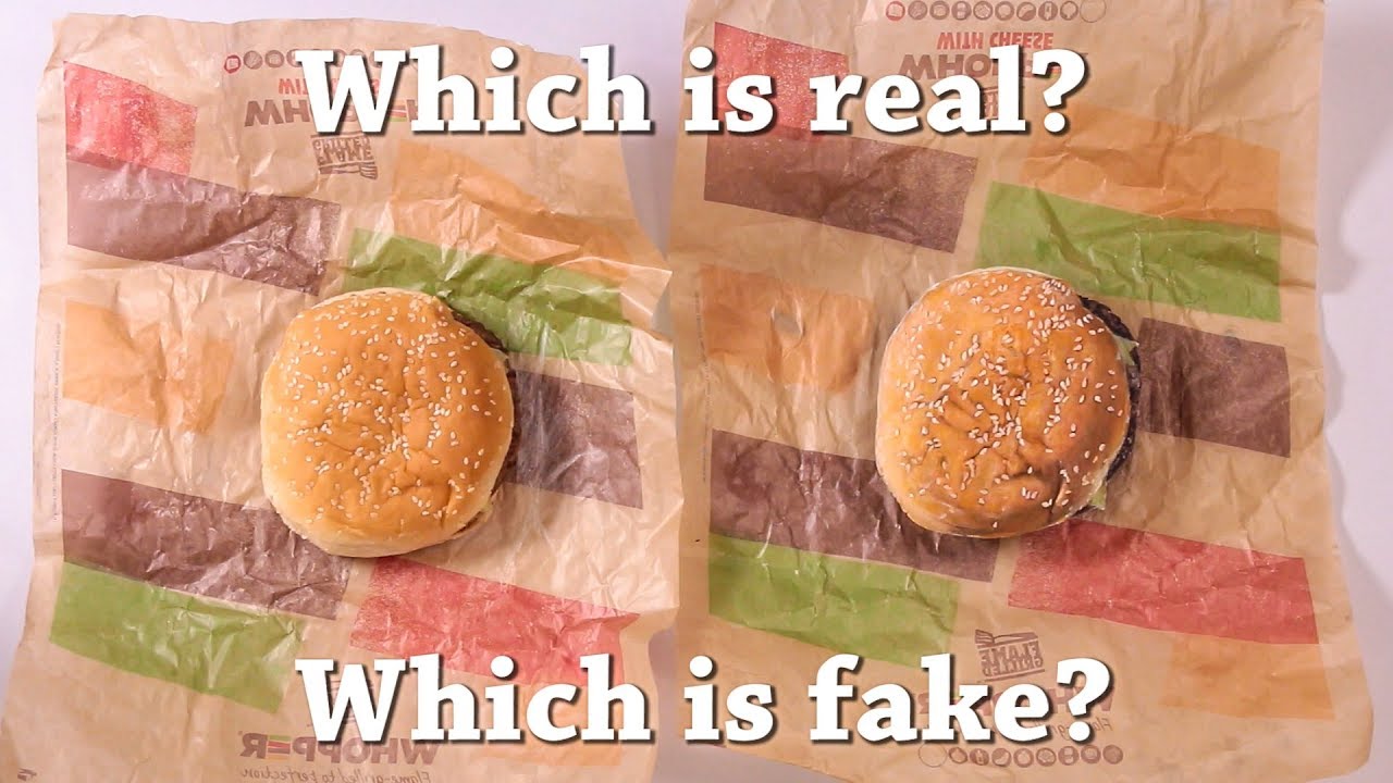Fun Test: Which is Real? Burger King Whopper Drawing Challenge! - YouTube