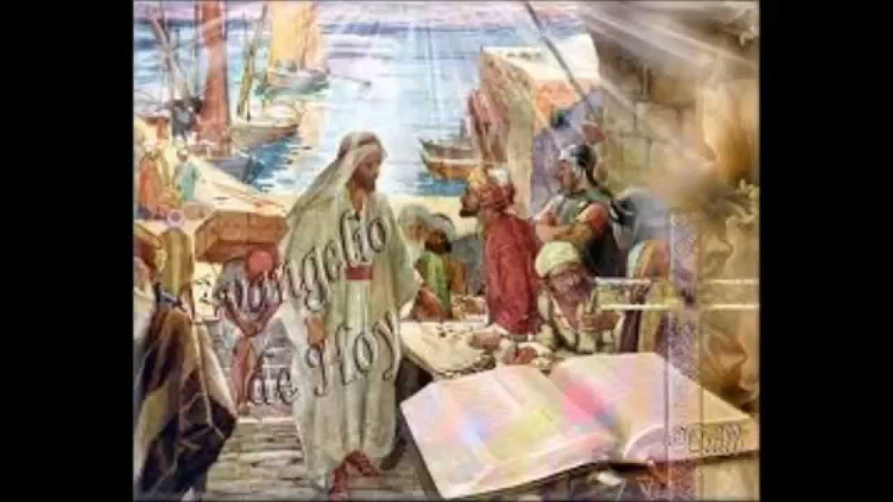Evangelio del día Marcos 2, 13-.17 del 2015-01-17 - YouTube