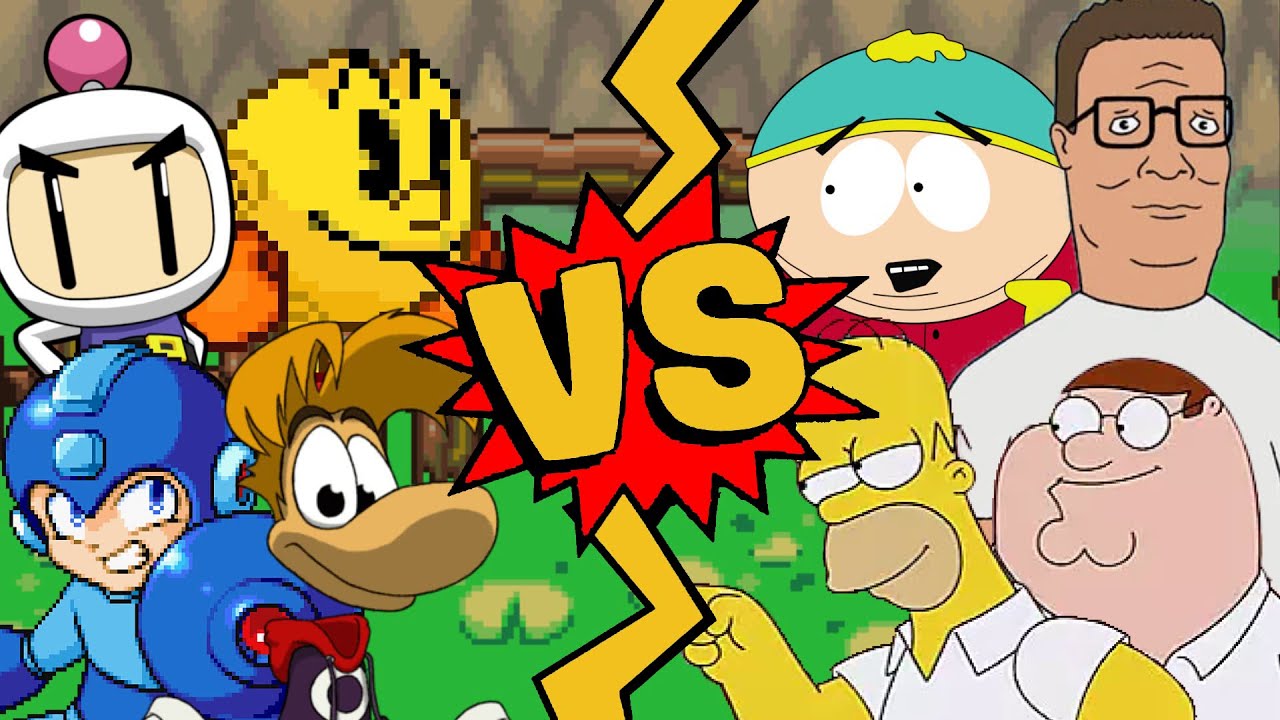 M.U.G.E.N Battles | Pac-Man/Bomberman/Mega Man/Rayman vs Eric Cartman ...