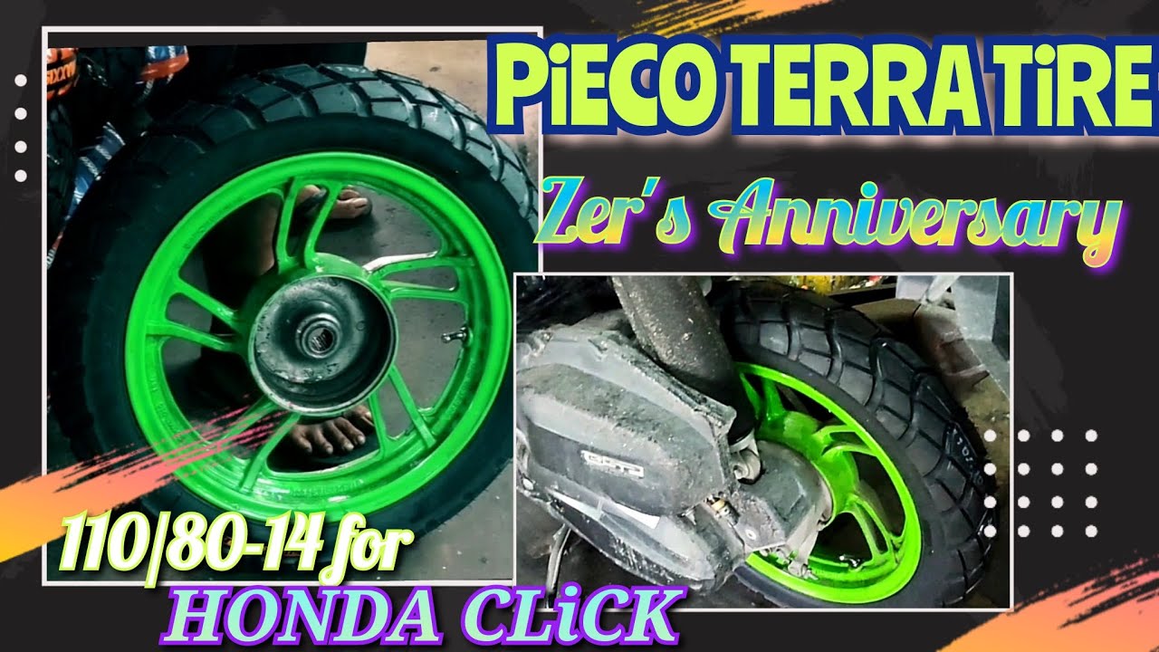 PiECO TERRA TiRE | 110/80-14 | Zer's First Anniversary - YouTube