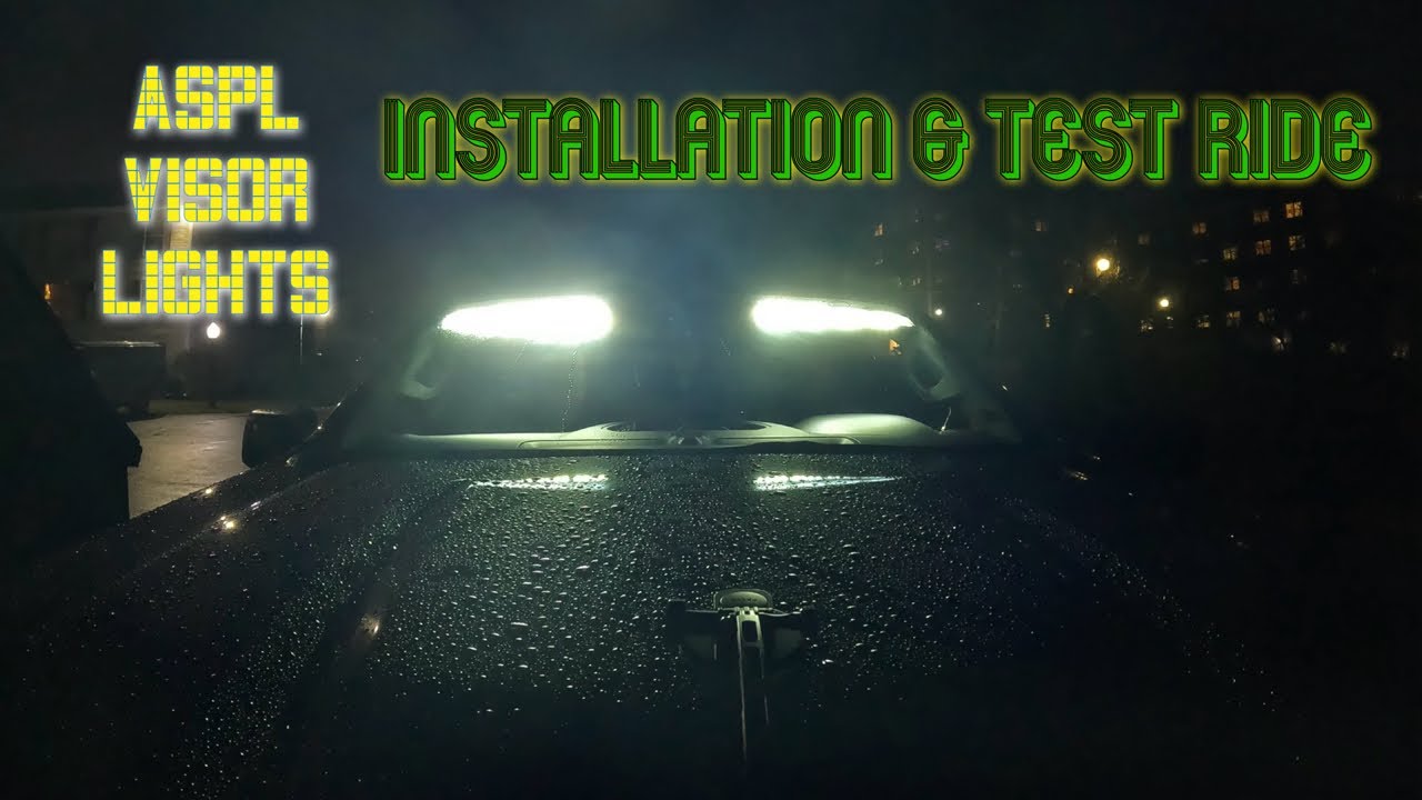 ASPL Visor Lights (WHITE) installation and Test - YouTube
