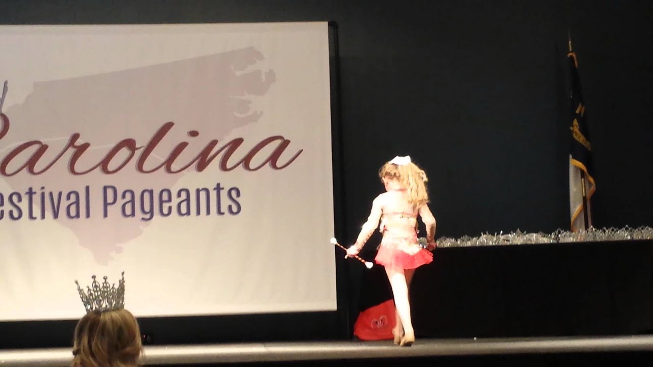 Baton twirling at pageant in talent competition 6 yr old Kaylee - YouTube