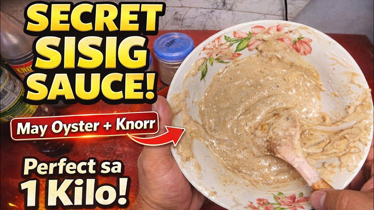 SECRET SISIG SAUCE RECIPE! Pang-NEGOSYO Level ang Sarap - YouTube
