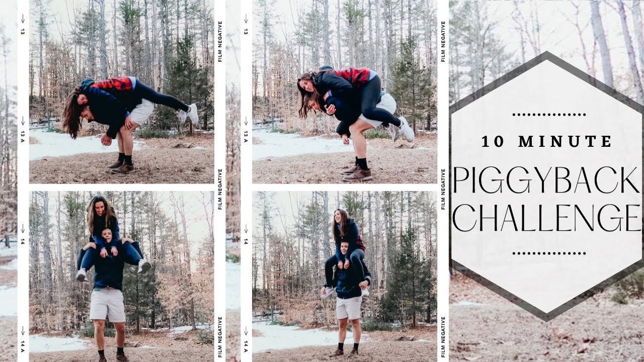 Couples 10 Minute Piggyback Challenge! PART 2 - YouTube