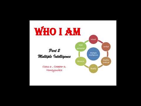 Who I Am Class 6 Chapter 6 Part 2 Multiple Intelligence , Honeysuckle ...