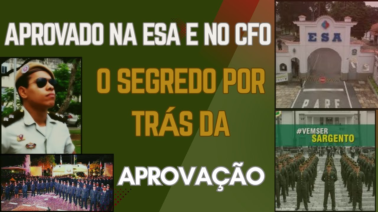 Parte 1 - Sargento do Exército + CFO Por que sua reprovação não é só ...
