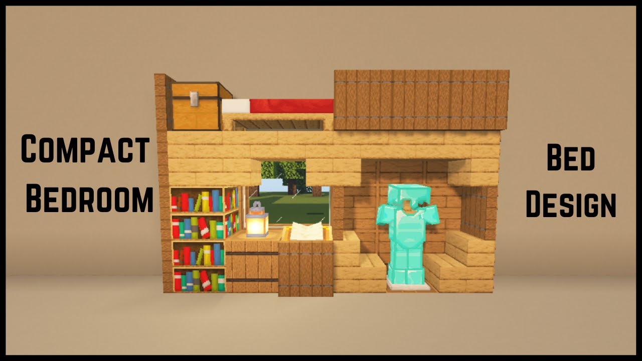 Minecraft : Small Bedroom Tutorial || How to build bedroom. - YouTube