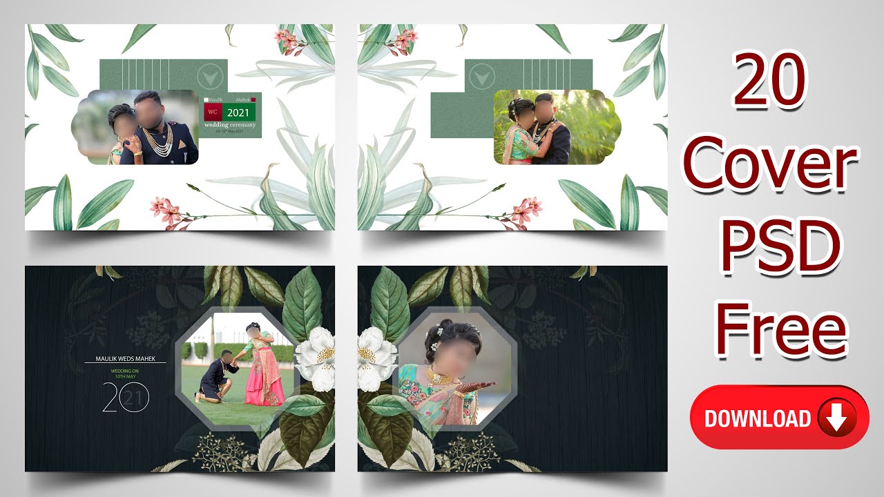 12x18 New Cover PSD Part 03 || Creative Cover Designs || Ashik Albums ...