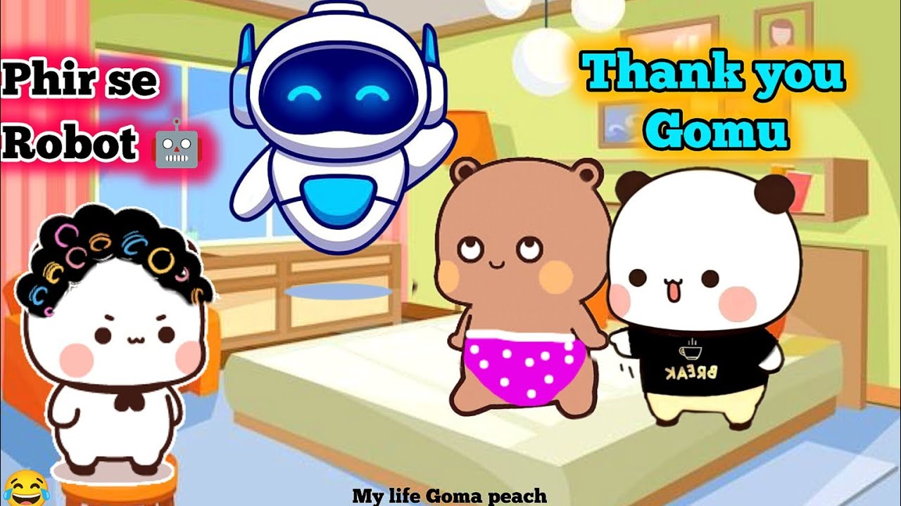 Peachu Ke liye Phir se Robot Aa Gaya hai |Bubu dudu | Peach Goma | Gomu ...