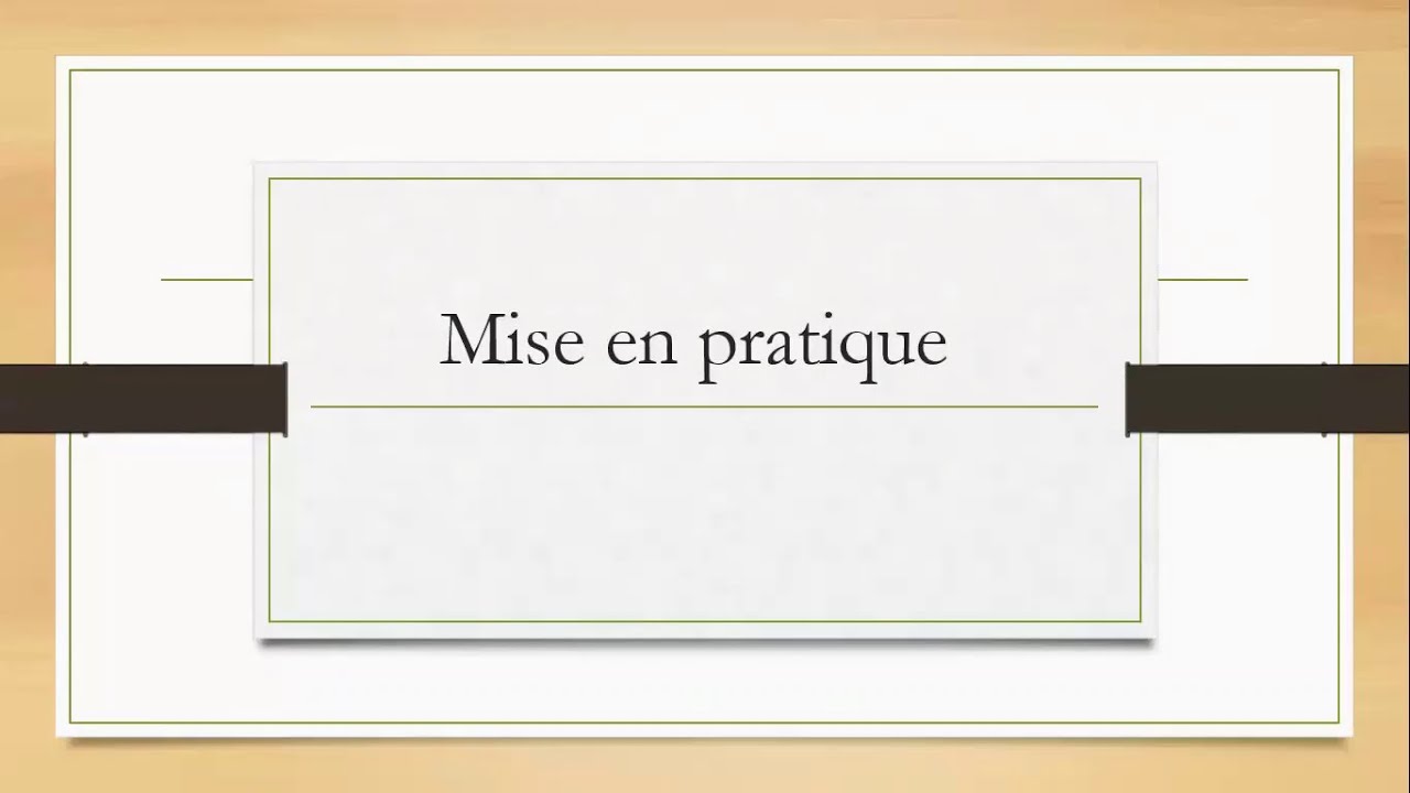 Module 1 : Chapitre 4. Mise en Pratique Exercice - YouTube