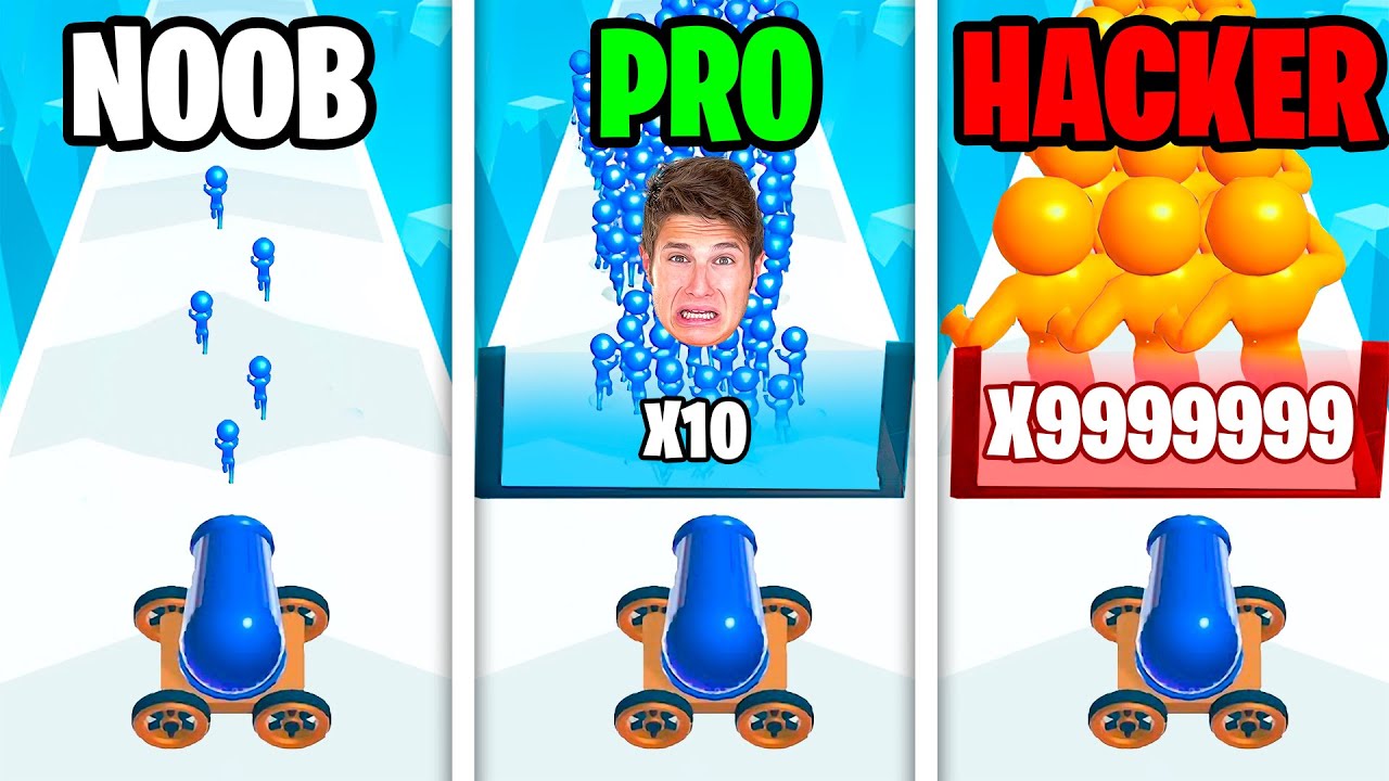 NOOB vs PRO vs HACKER su MOB CONTROL!! *Count Masters* - YouTube