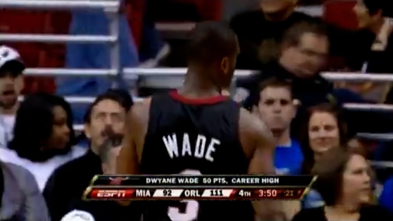Dwyane Wade scores 50 points for 1st time in career | February 22, 2009 ...