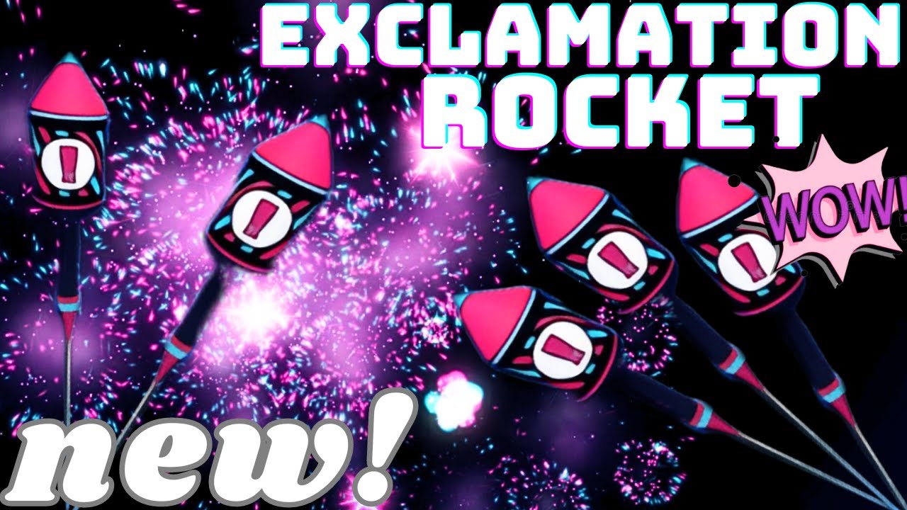 new exclamation rocket in (fireworks playground) Roblox. - YouTube