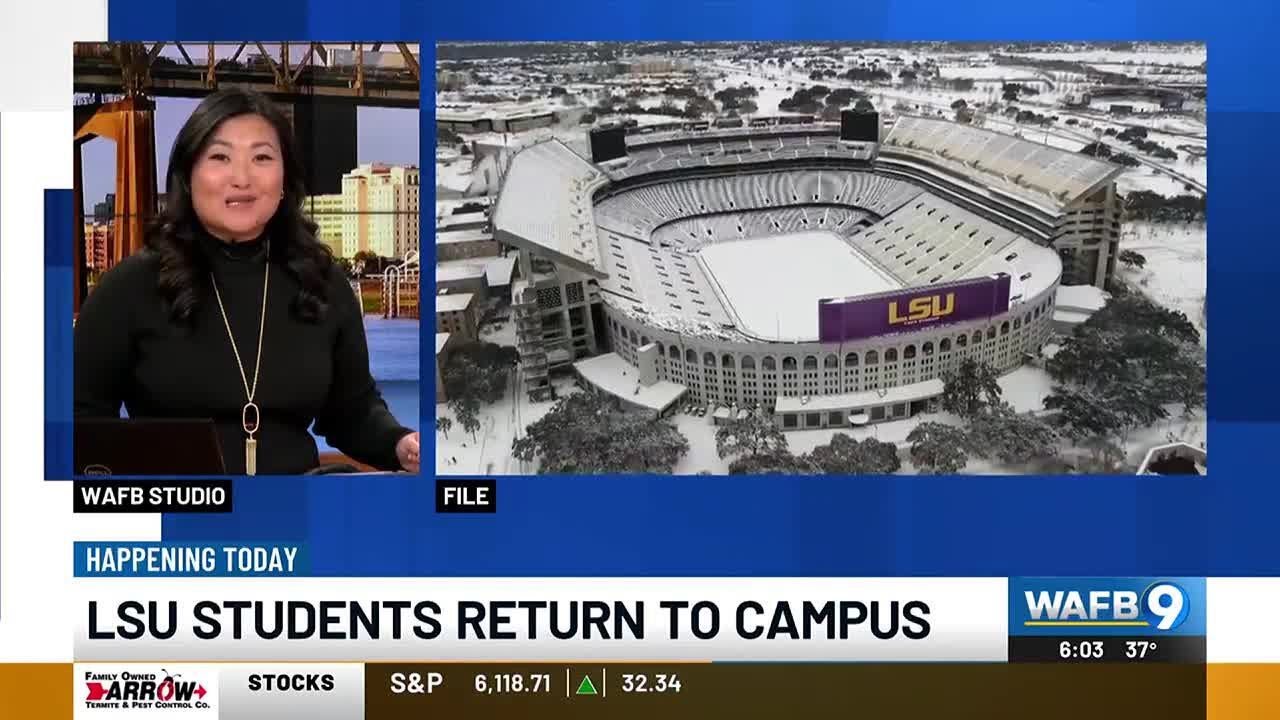 LSU students return to campus Friday - YouTube
