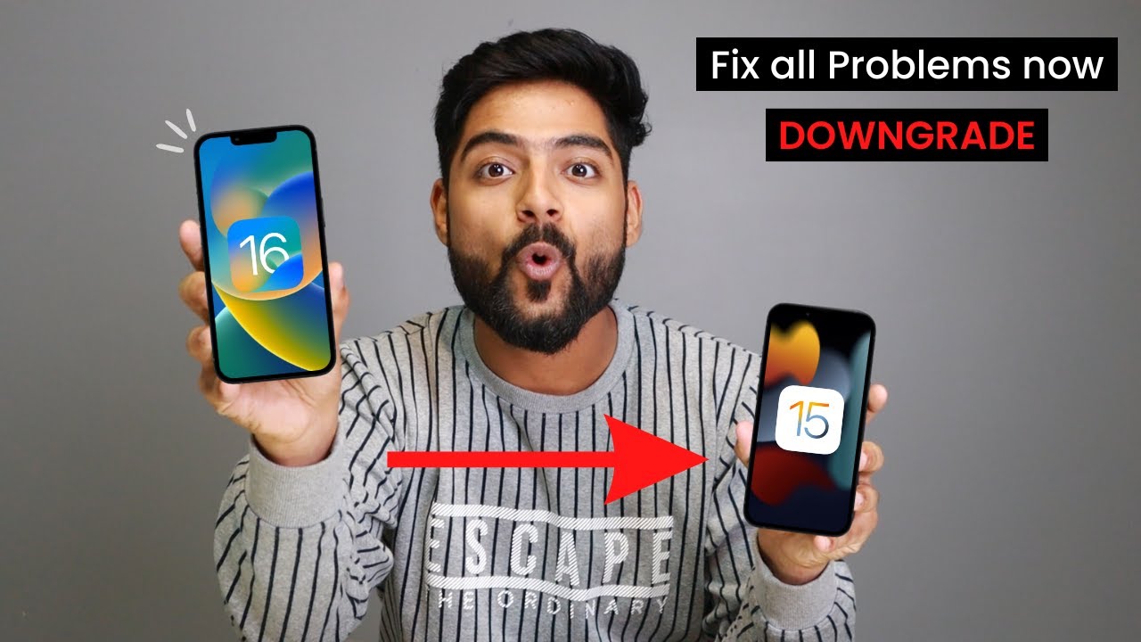 Downgrade from iOS 16 to iOS 15 ? How to Fix iPhone 14/13/12 stuck on ...