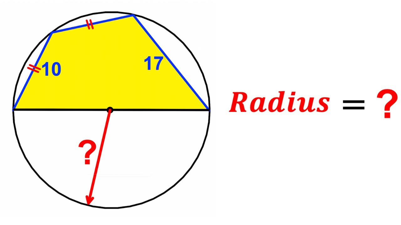 Can you find the Radius? | (Circle) | #math #maths | #geometry - YouTube