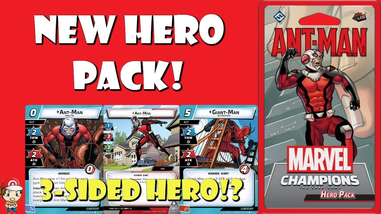Ant-Man Marvel Champions Hero Pack Finally Fully Revealed! 3-Sided Hero ...
