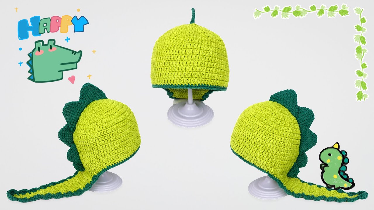Handmade Dinosaur Crochet Hat Pattern Handmade Dinosaur Crochet Knit