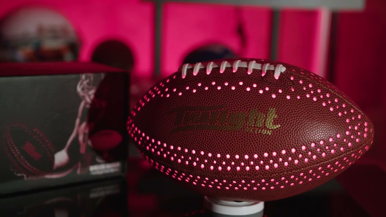 Wireless Rechargeable Light Up Football - YouTube