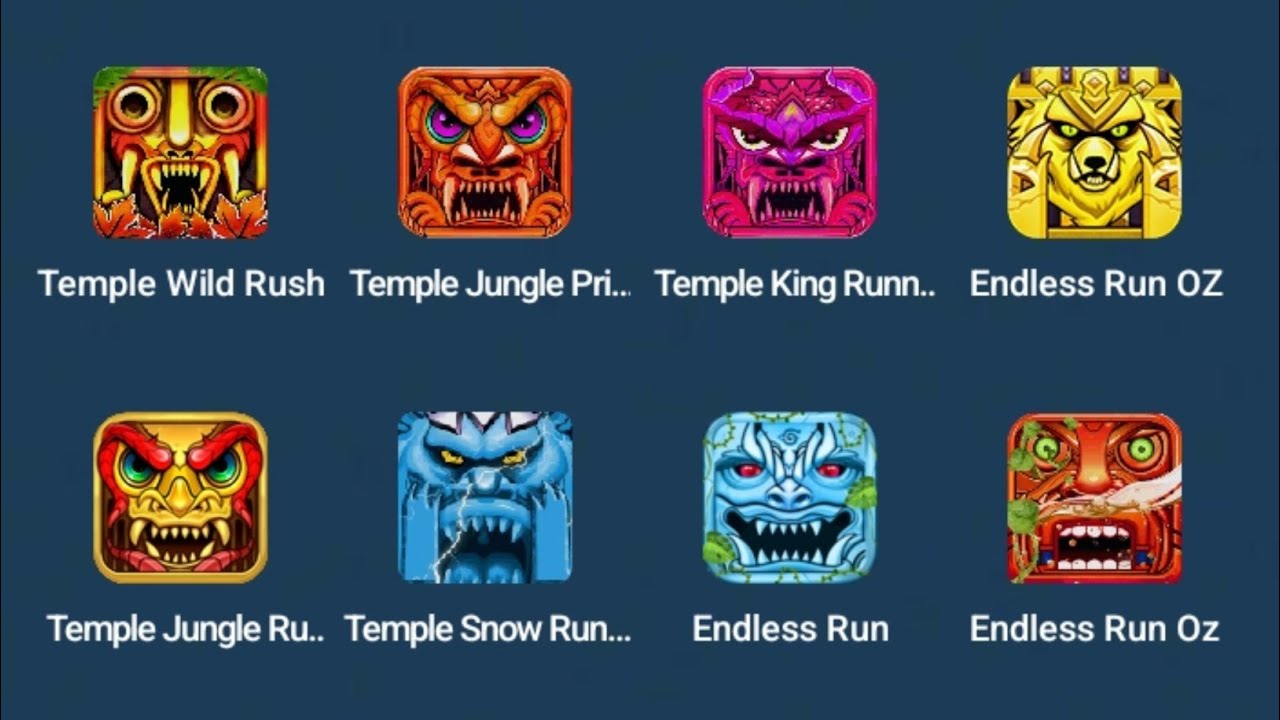 Temple Jungle Prince Run vs Temple King Lost Oz Run Vs Endless Run vs ...