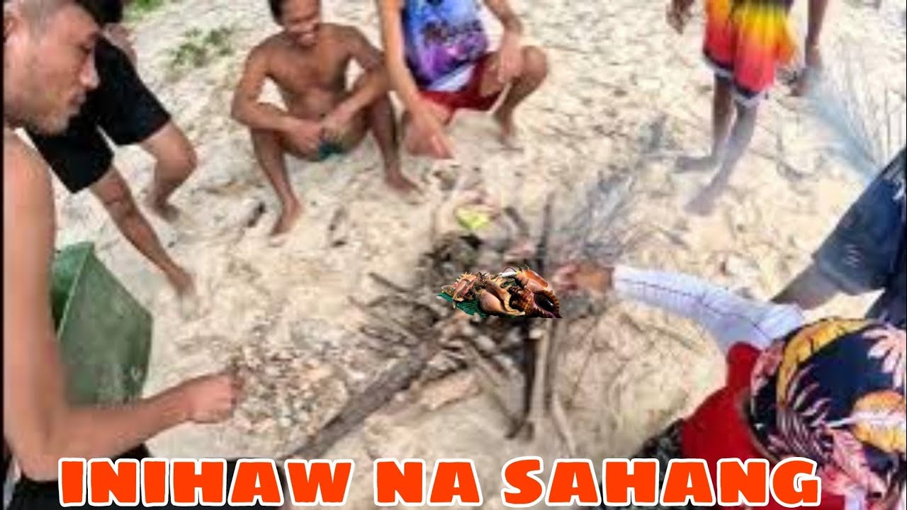 Pag iihaw ng sahang at mukbang ng salungo sa patnanungan island don tv ...