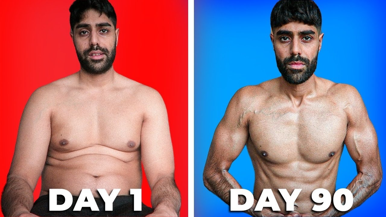 90 DAY BODY TRANSFORMATION - FAT TO FIT - YouTube