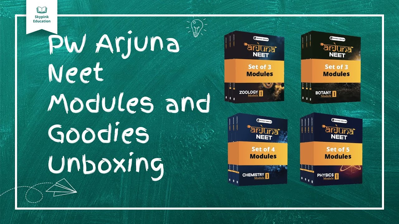 PW Arjuna NEET Modules Unboxing || What’s inside the PW Goodies ...