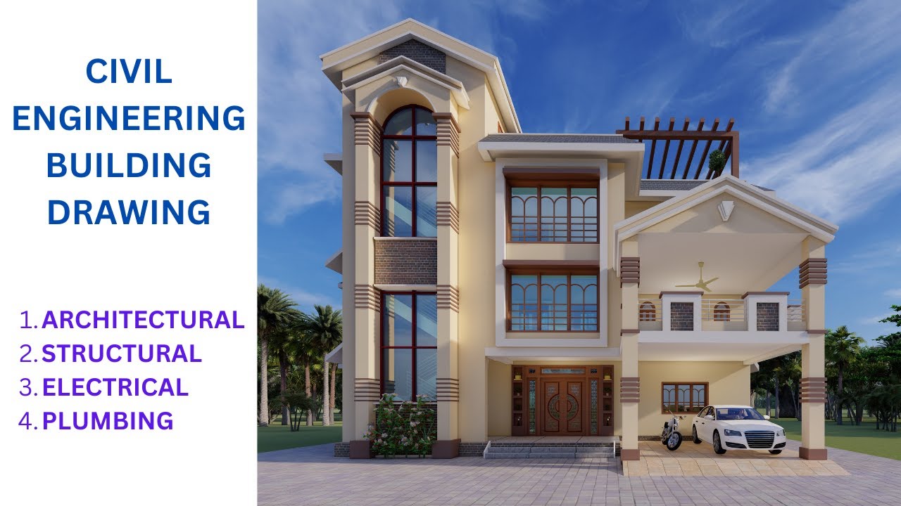 CIVIL ENGINEERING BUILDING ALL DRAWING - YouTube