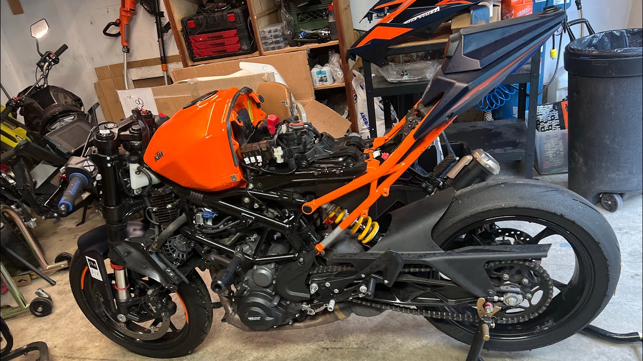 2024 KTM RC390 Race Bike Build Ep.2 — The Initial Teardown - YouTube