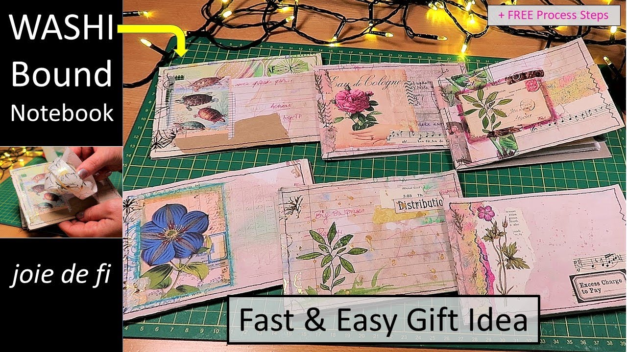WASHI Bound Notebook ⭐ FAST and EASY GIFT Idea That Anyone Can Make ...