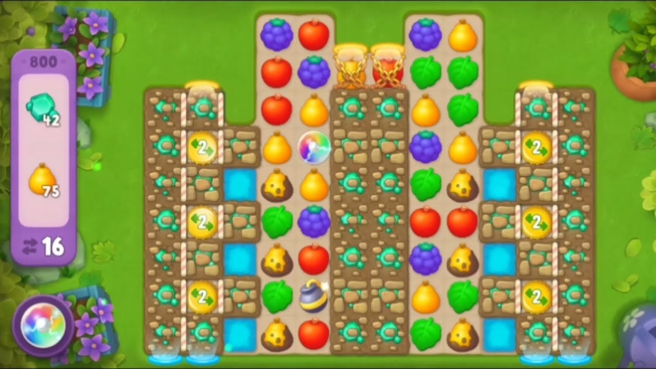 Gardenscapes Level 800 Super Hard Level All Goals Complete - Playrix ...