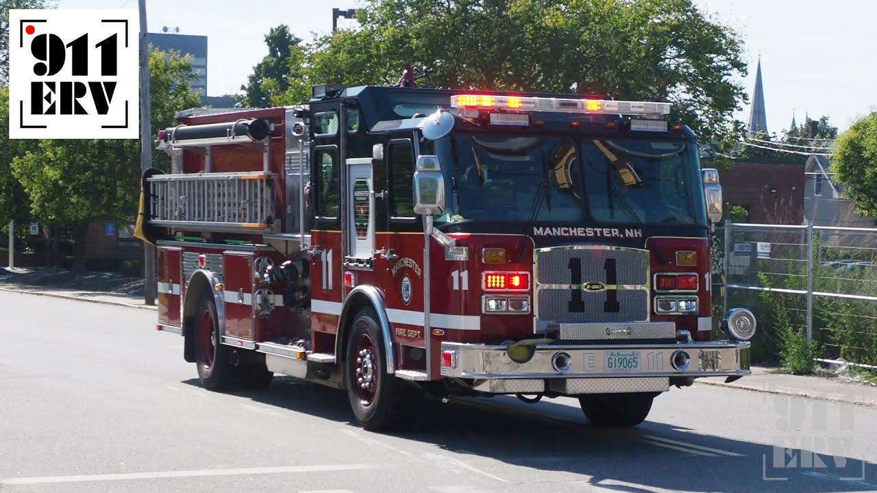 Manchester Fire Truck Responding | Engine 11 - YouTube