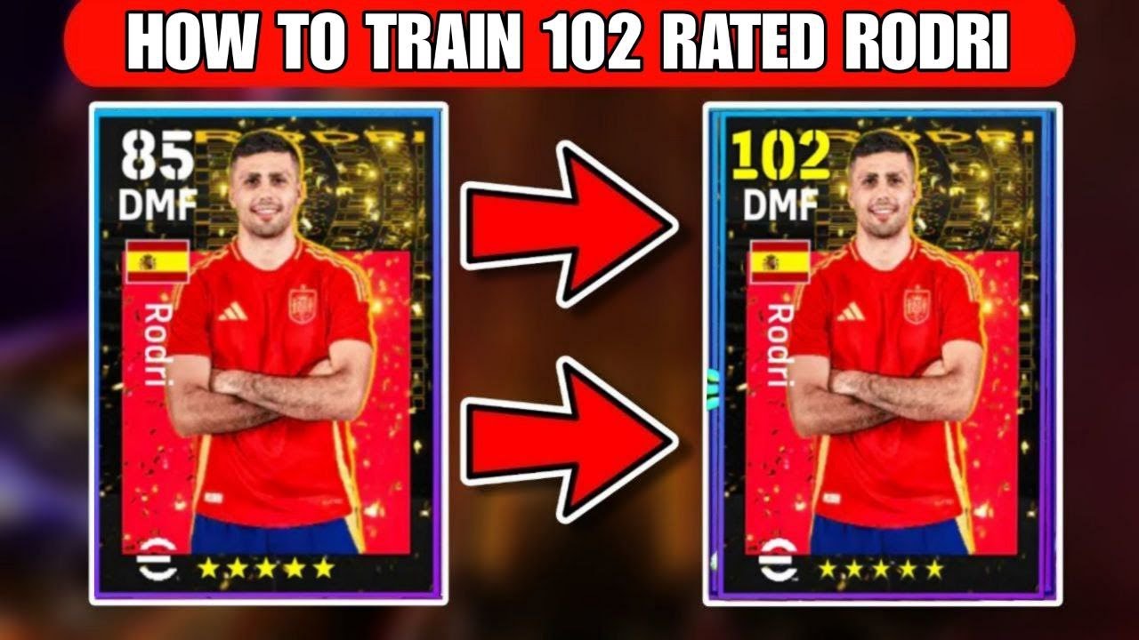 How To Train 102 Rated Free Rodri In eFootball 2025 🔥😱 Spain National ...