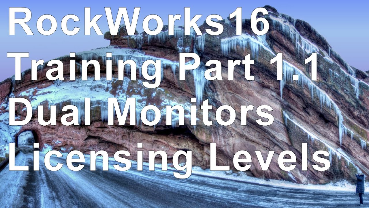 (OBS 9) RockWorks16 Training 1.1 - Dual Monitors & License Levels - YouTube