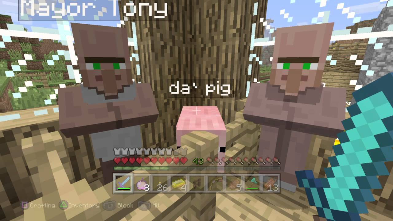 Minecraft PS4 Water Quest (7) The Nether Army - YouTube
