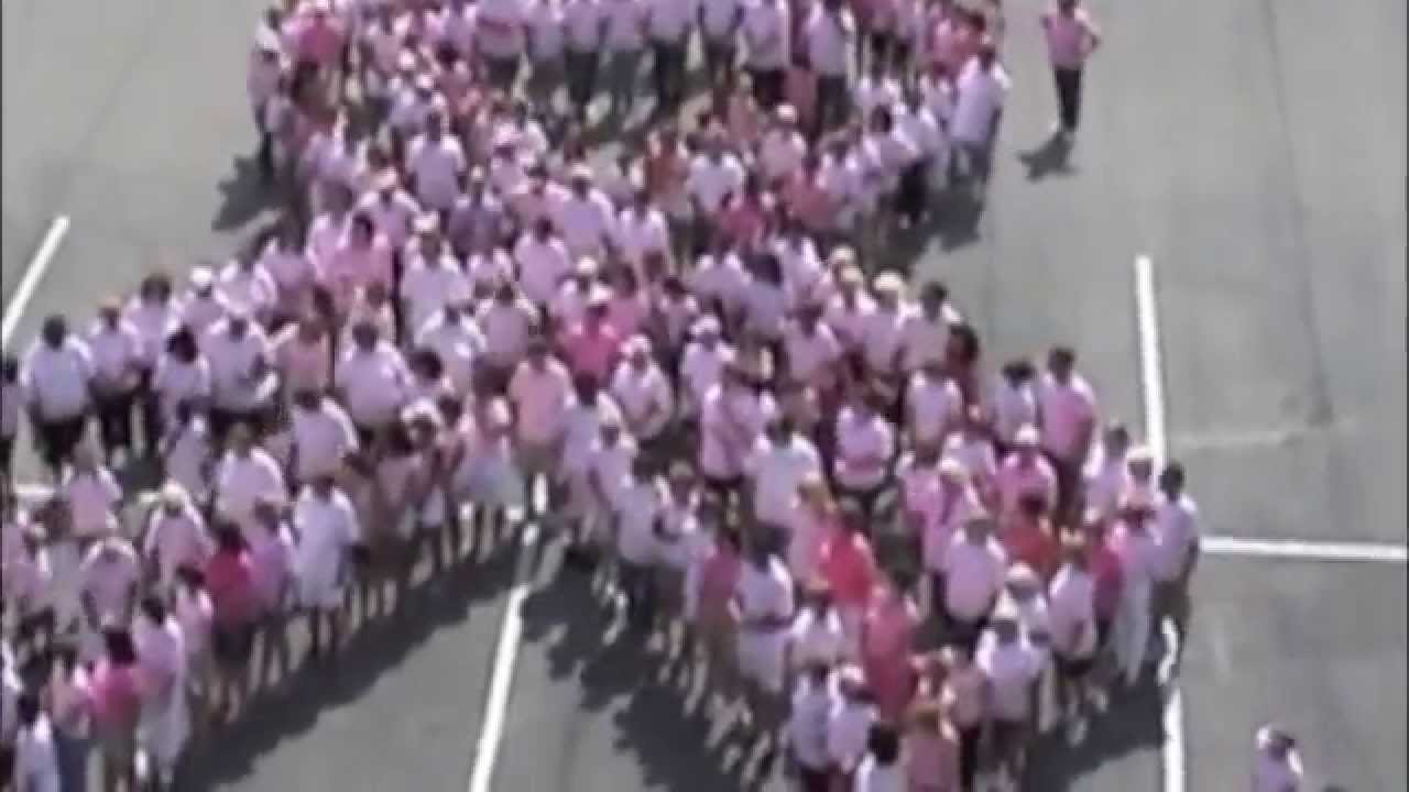 Human Pink Ribbon - YouTube