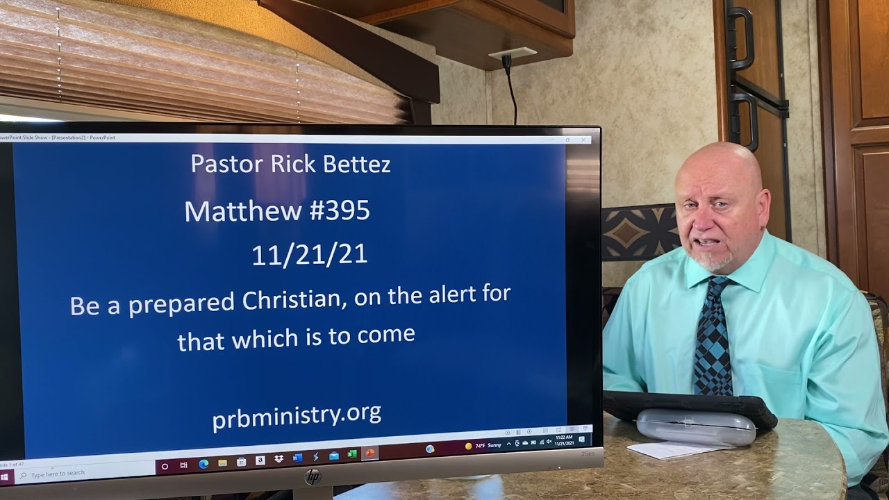 Be a prepared Christian, on the alert for what is to come. - YouTube