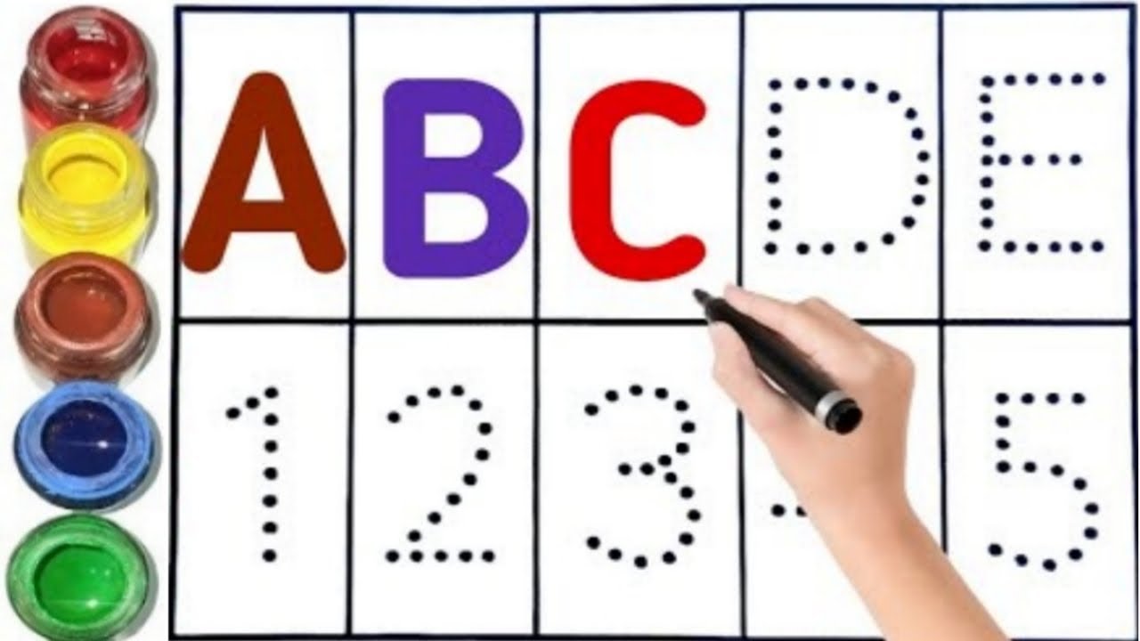 Learn to count, 123 Numbers, 12345, 1 to 100 counting, A for Apple ...